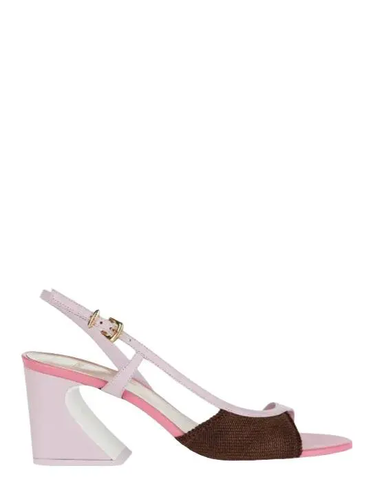 Fendi Arco Ssymmetric Sandals - Pink