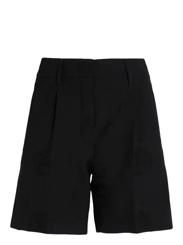 Burberry Wool Shorts - Black