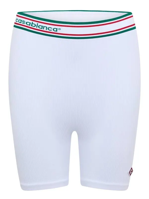 Casablanca Seamless Shorts With Elastic Waistband - Blue