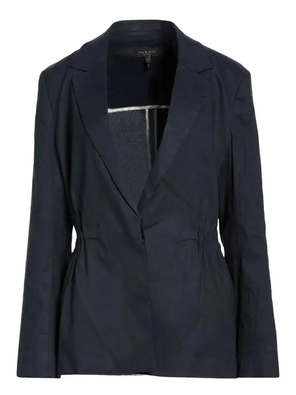 Rag & Bone Simple Single- Blazer - Blue