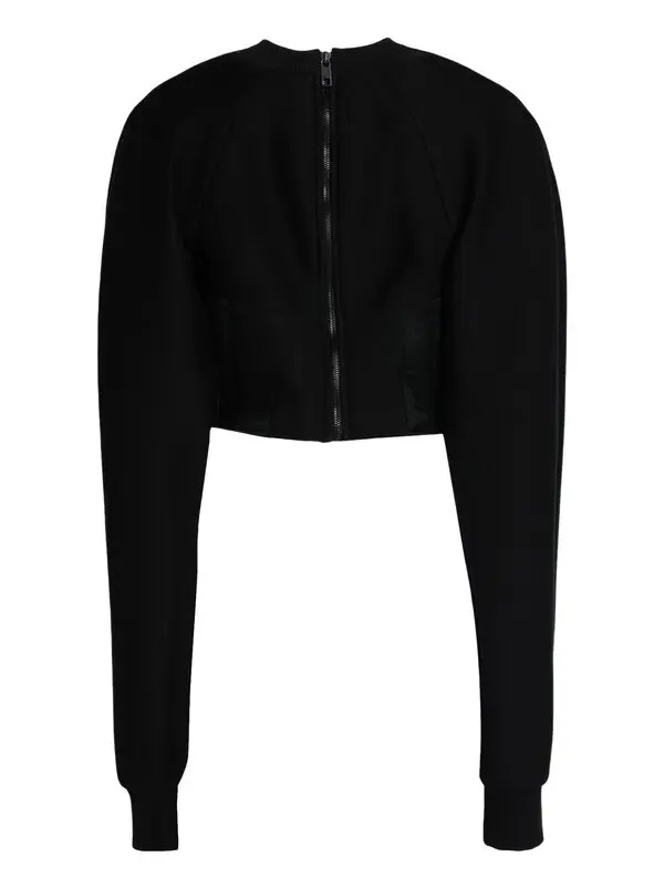 Dolce & Gabbana Cropped Sweatshirt - Black