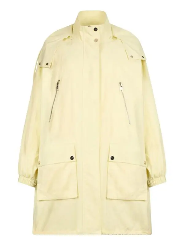 Liu Jo Hooded Waterproof Pocket Parka - Yellow