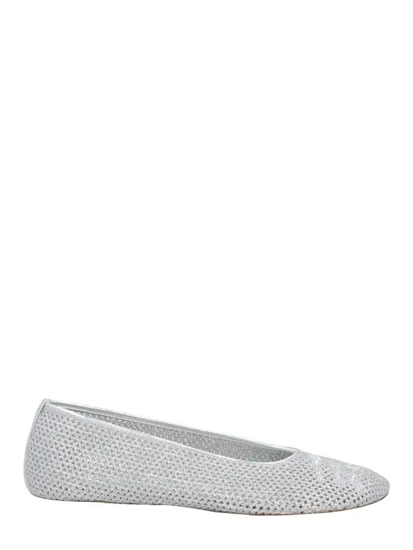 Burberry Cutout Ballet Flats - Silver