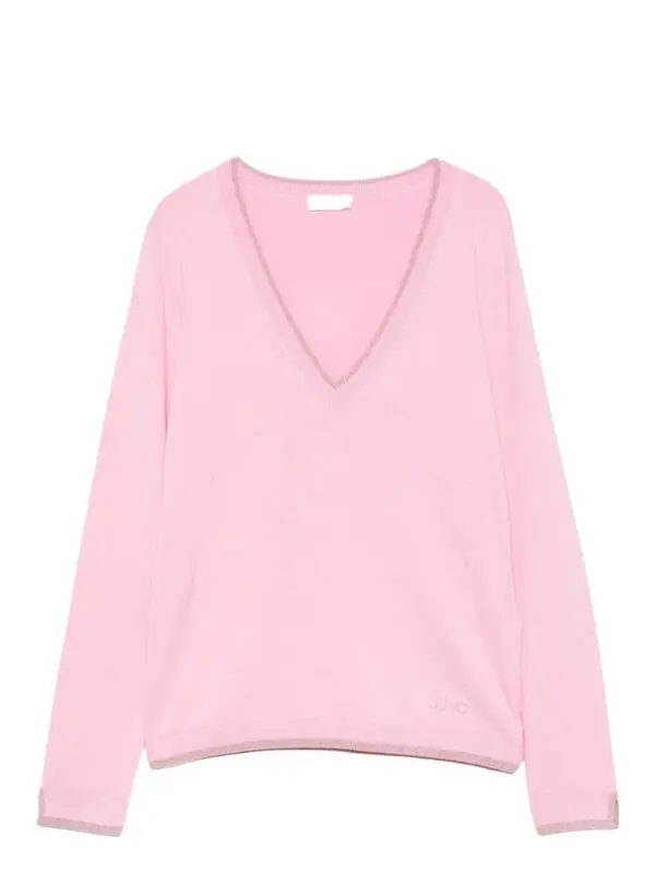 Liu Jo V-neck Sweater - Pink