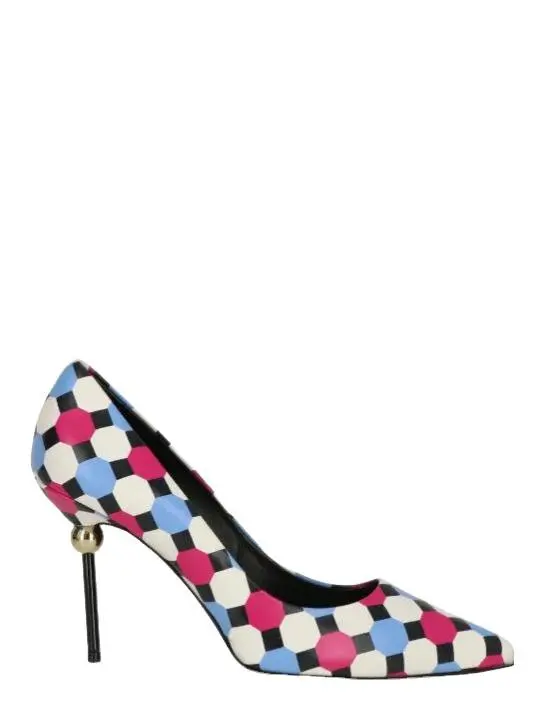 ROGER VIVIER Geometric Print High Heel Pumps - Black