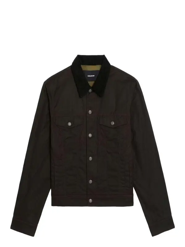 Zadig&Voltaire Embroidered Wing Jacket - Darkchocolate