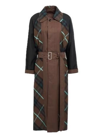 Burberry Classic Printed Trench Coat - Green