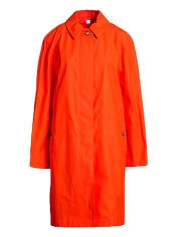 Burberry Long Sleeve Shell Coat - Orange