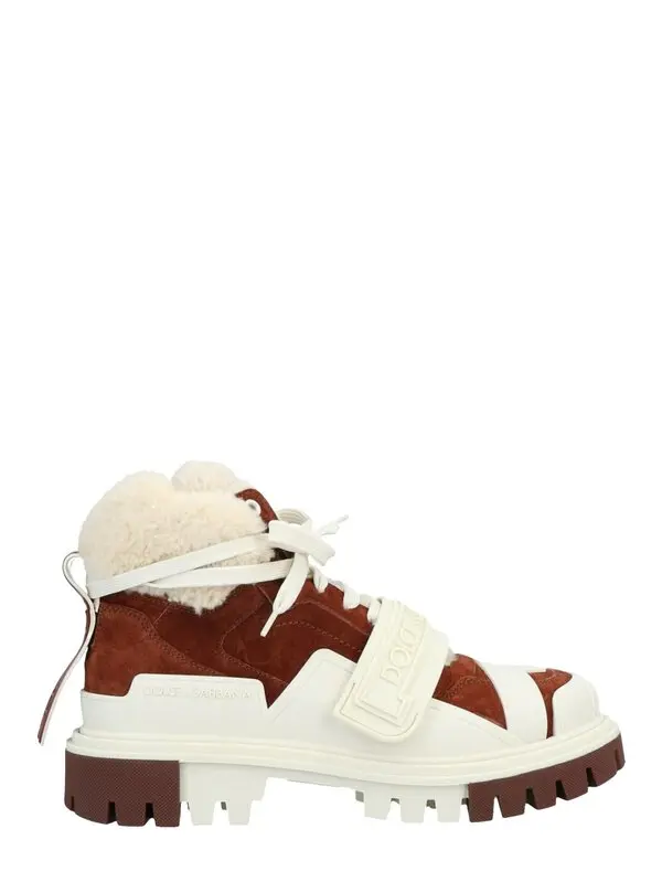 Dolce & Gabbana Two-tone Leather Sneakers - No