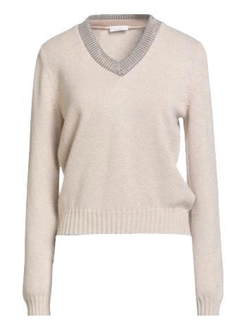 Brunello Cucinelli Cashmere V-neck Top With Sequins - No