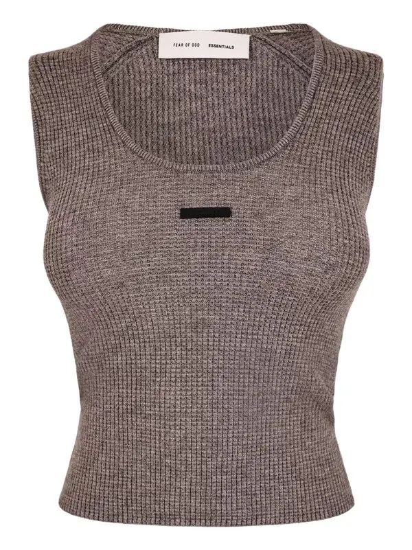 Fear Of God Waffle Knit Tank Vest - Gray