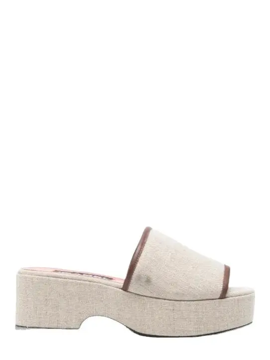 CAREL Adri Platform Trim Sandals - Nude