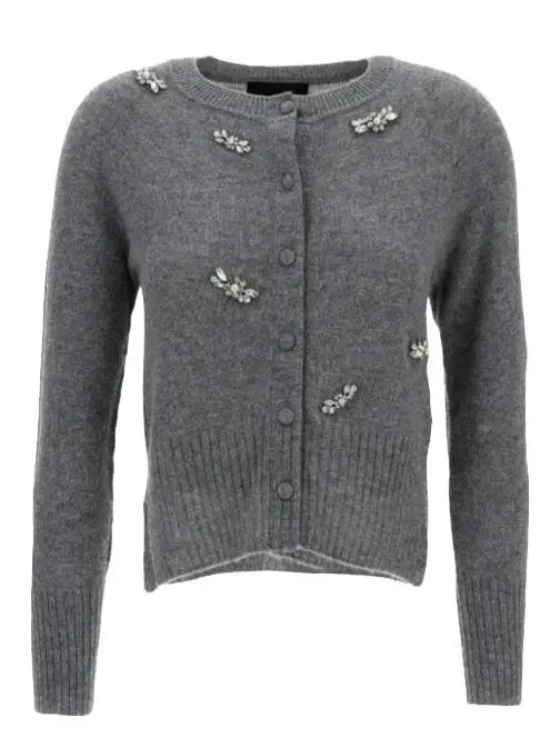 Simone Rocha Embellished Cardigan - Gray