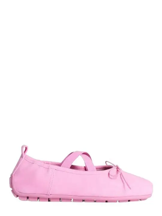 Simone Rocha Pleated Ballet Flat - Pink