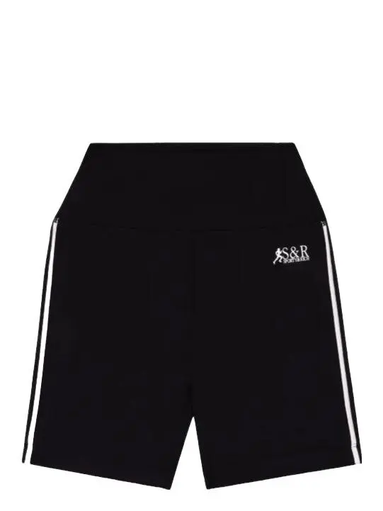 SPORTY  RICH Sr Runner Biker Shorts - Black