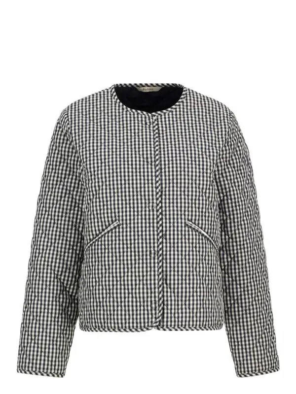Barbour B.li Cashel Check Quilted Jacket - Gray