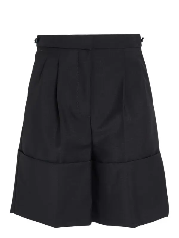 Burberry Wool Shorts - Black