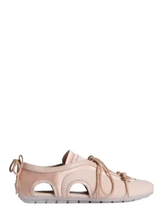 Simone Rocha Cut-out Sneakers With Tie Fastening - Nude