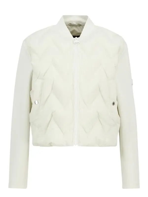Barbour Quilted Bomber Jacket - White