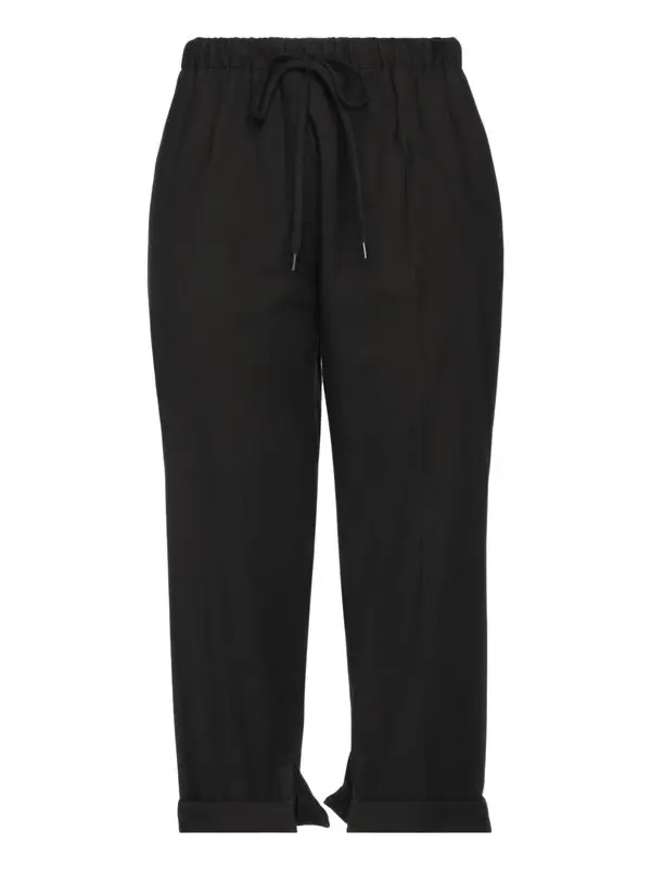 MAISON MARGIELA Solid Stretch Fabric Trousers - Black
