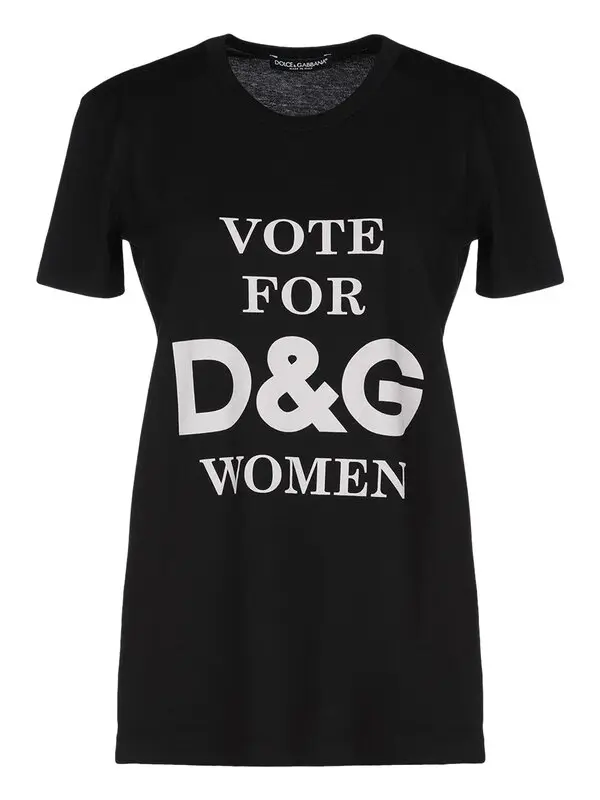 Dolce & Gabbana Printed Jersey T-shirt - Black