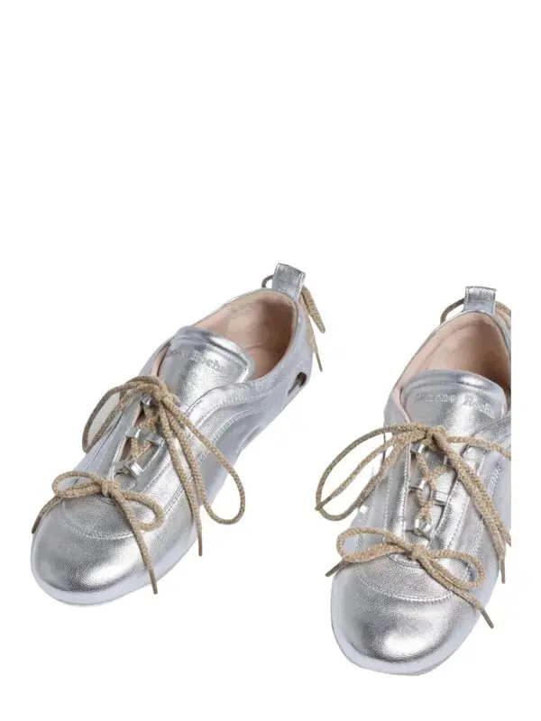 Simone Rocha Ballerina Grip Lace-up Sneakers - Gray