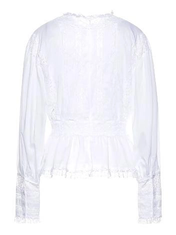 Dolce & Gabbana Lace Long Sleeve Top - White