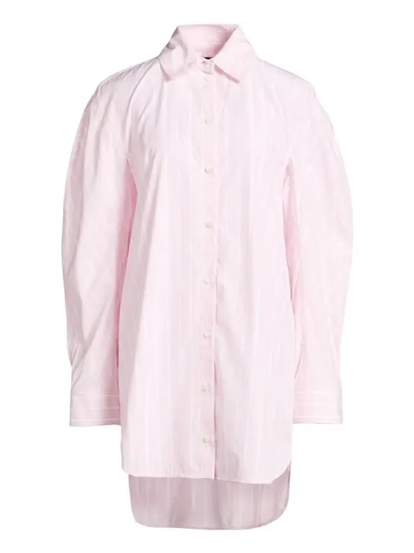 Jacquemus Long Sleeve Striped Shirt - Pink