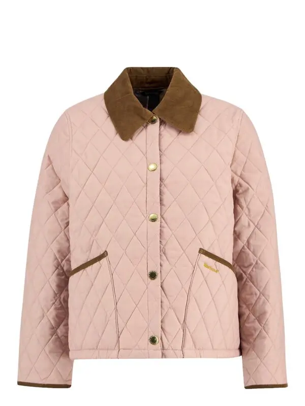 Barbour Short Diamond-quilted Jacket - Nude