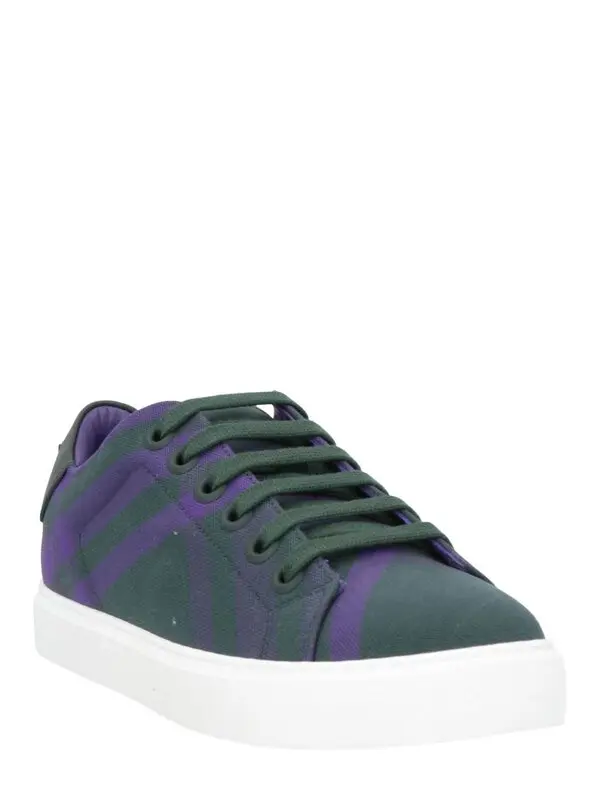 Burberry Low-top Sneakers With Knitted Design - Green
