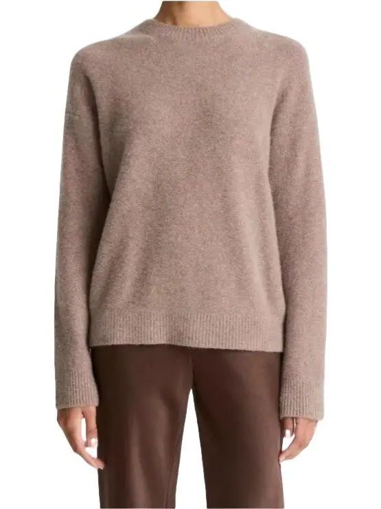 Vince Crewneck Cashmere Pullover - Beige