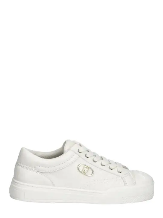 Liu Jo Logo Detail Lace-up Sneakers - White