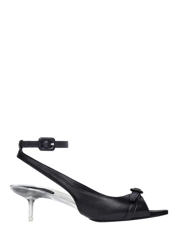 COURREGES Buckle-detail Sandals - Black