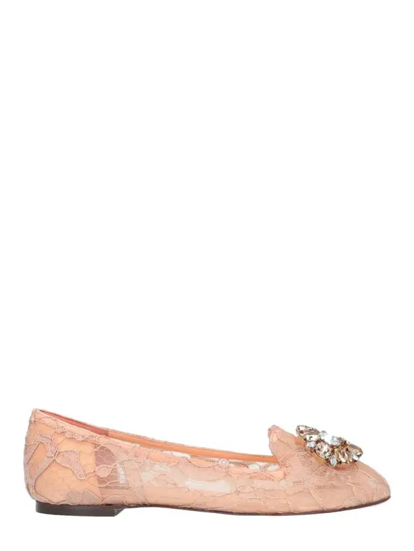 Dolce & Gabbana Lace Appliquéd Loafers - No