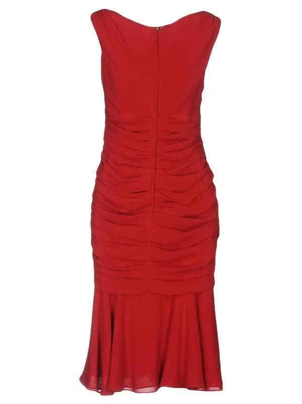Dolce & Gabbana Sleeveless Crepe Dress - Red