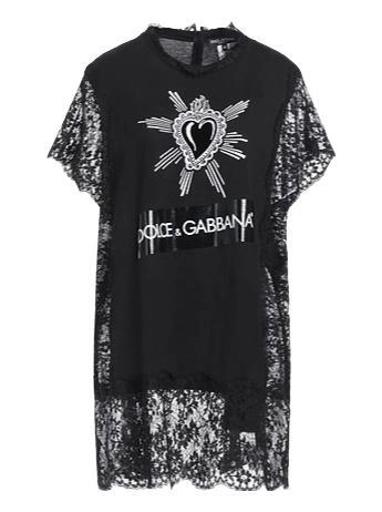 Dolce & Gabbana Printed Short-sleeved T-shirt - Black