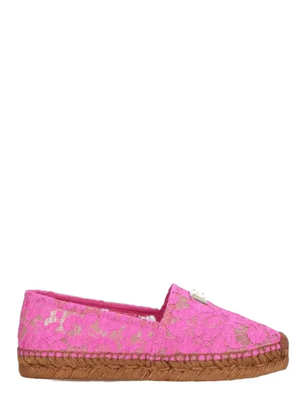 Dolce & Gabbana Lace Espadrilles - Pink