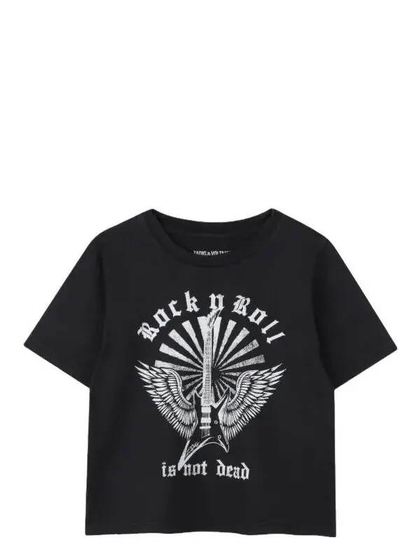 Zadig&Voltaire Rock & Roll" Graphic Print T-shirt - Black