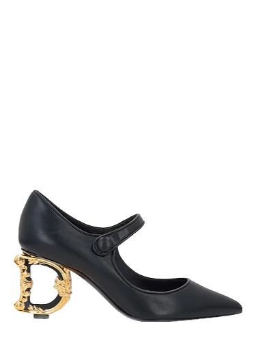 Dolce & Gabbana Pointed Toe Mary Jane High Heels - Black