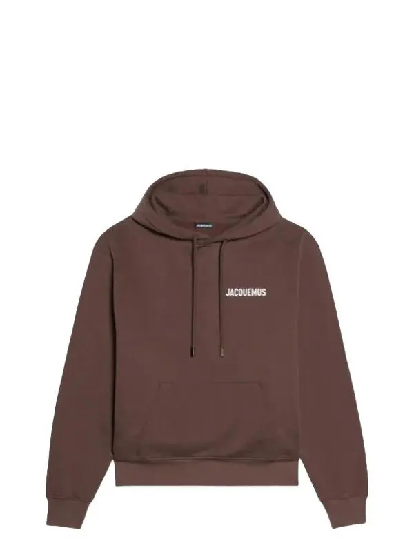 Jacquemus Logo Hoodie - Brown