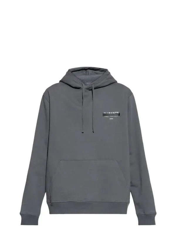 ALLSAINTS Redact Long-sleeve Hoodie - Gray
