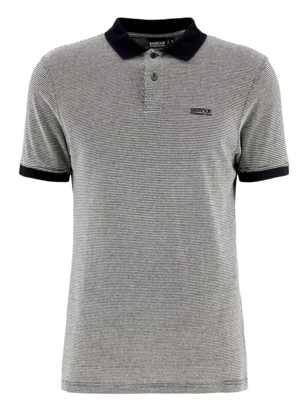 Barbour Logo Embroidered Polo Shirt - Gray
