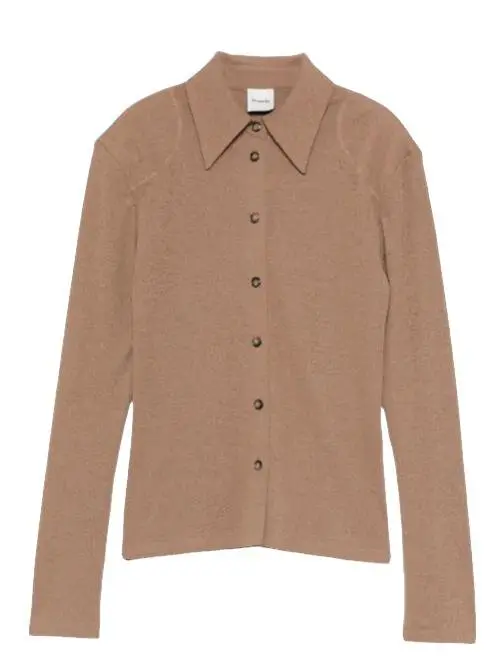 Nanushka Haimi Shirt - Brown