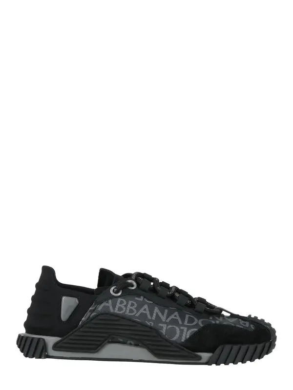 Dolce & Gabbana Low-top Letter Print Sneakers - Black