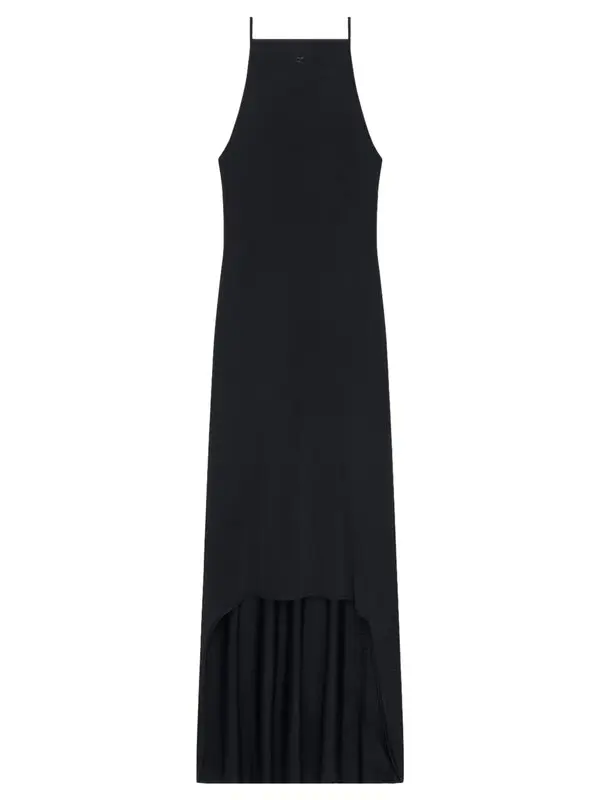 COURREGES Halterneck High-low Gown - Black