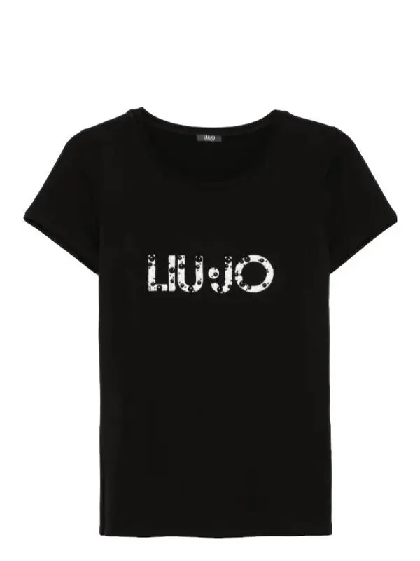 Liu Jo Logo Print T-shirt - Black