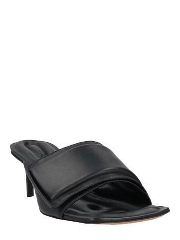 Jacquemus Minimalist Round-toe Leather Sandals - Black