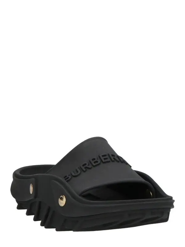 Burberry Simple Plastic Slippers - Black