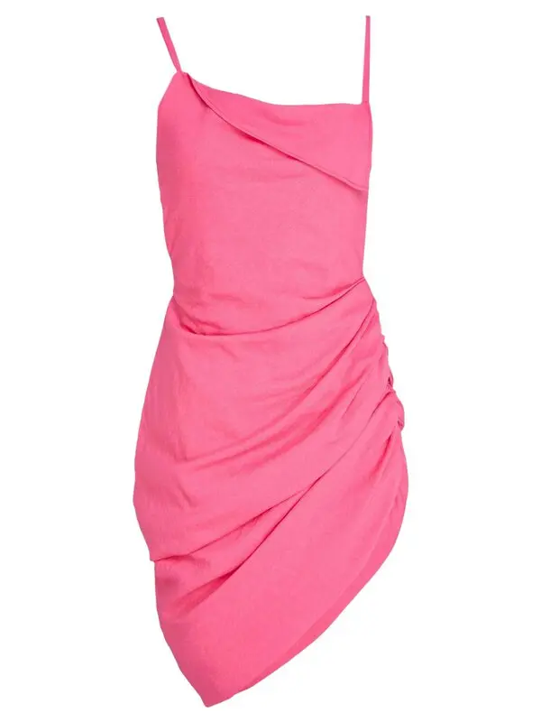 Jacquemus Sleeveless Draped Mini Dress - Pink