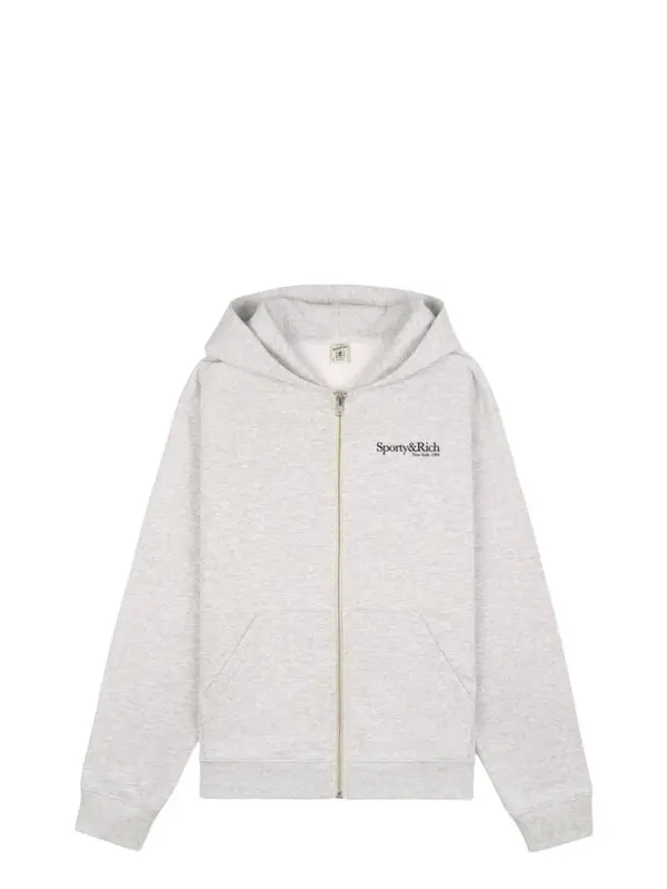 SPORTY  RICH Run Club Zipped Hoodie - No